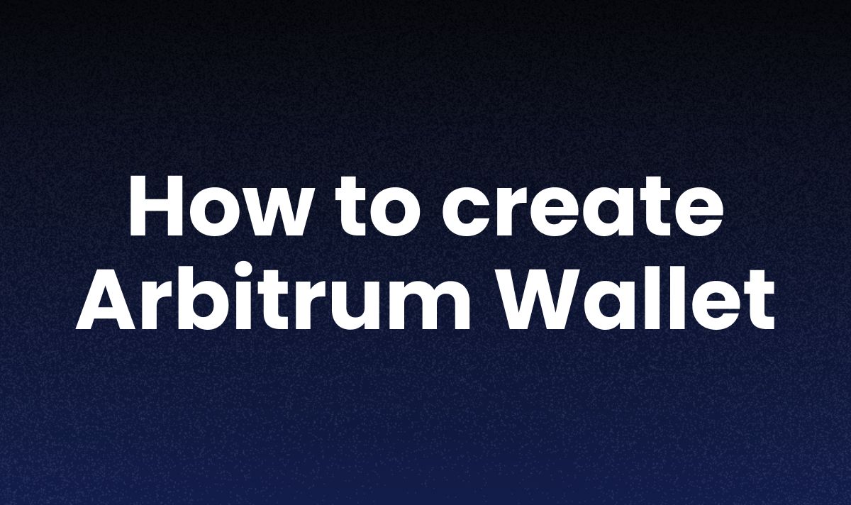 How to create Arbitrum wallet | Coin Wallet
