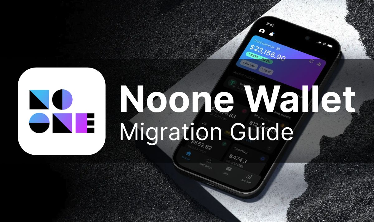 How to migrate from Noone Wallet? | Coin Wallet