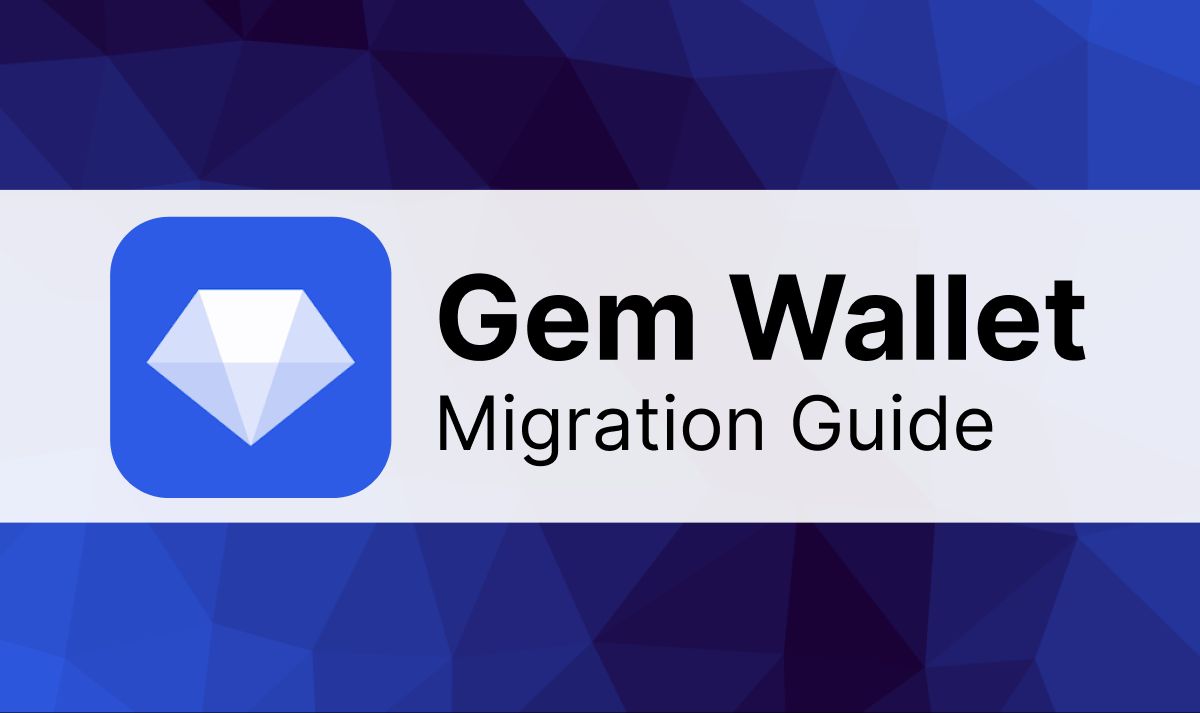 How to migrate from Gem Wallet? | Coin Wallet