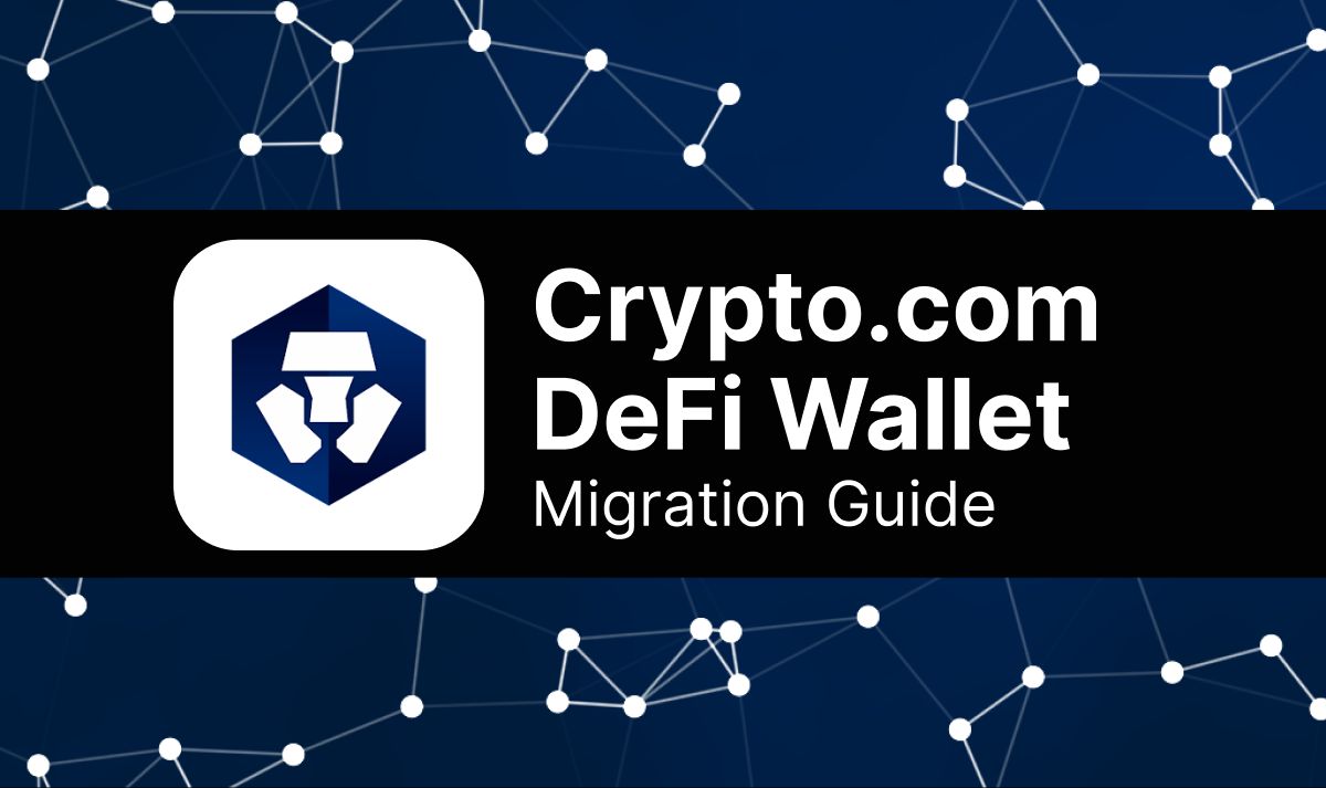 How to migrate from Crypto.com DeFi Wallet? | Coin Wallet